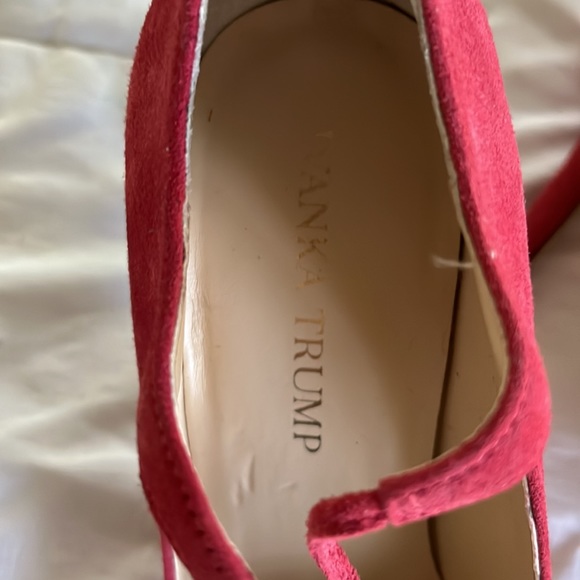 Ivanka Trump | Shoes | Ivanka Trump Single Lace Melon Colored Suede ...
